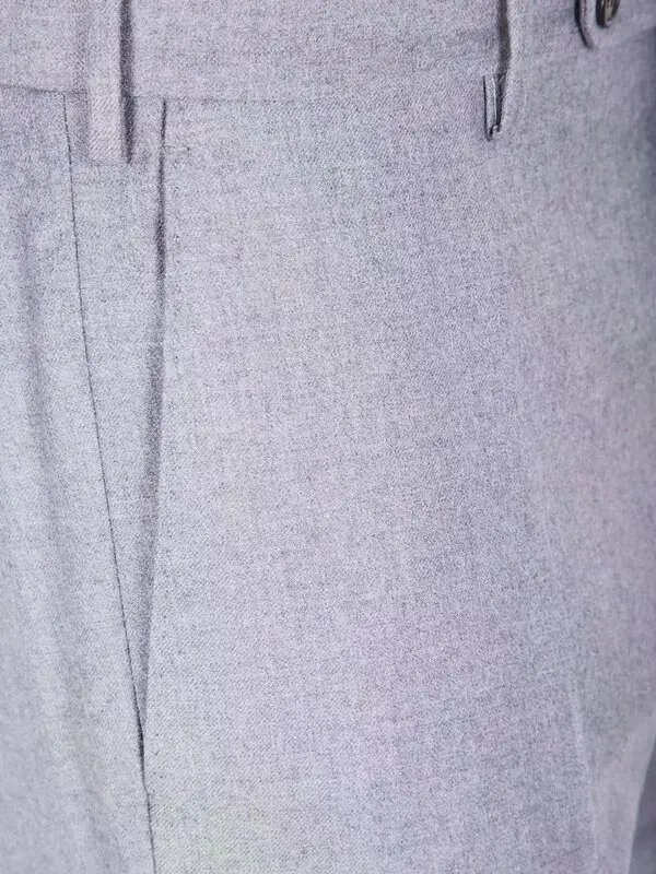 Incotex Flat-front Cotton Trousers