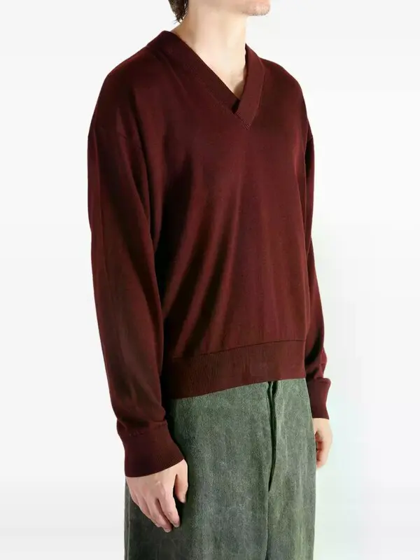 Saint Laurent V-neck Long Sleeve Sweater