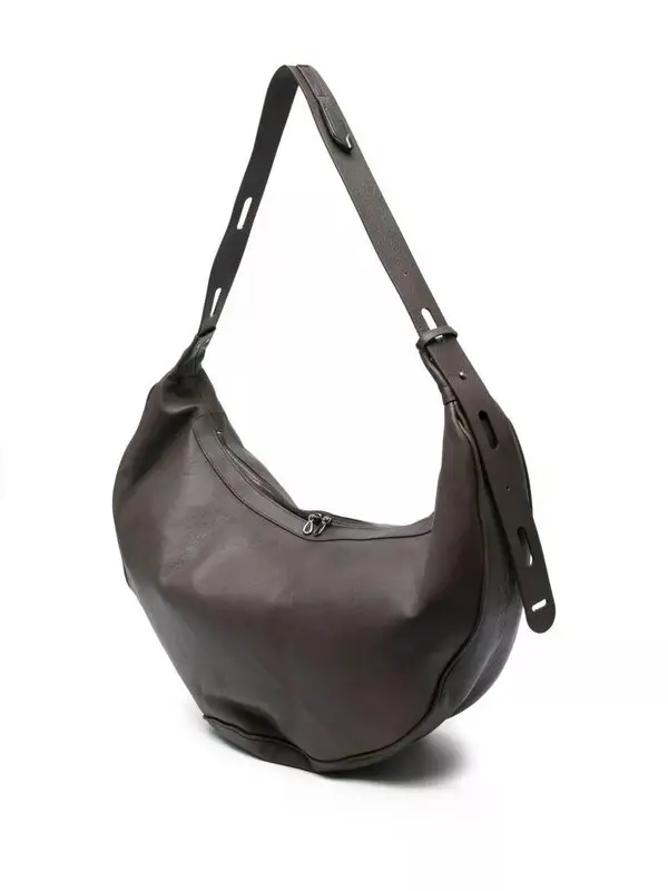 Kiko Kostadinov Moravia Leather Shoulder Bag In Brown - 40% Off