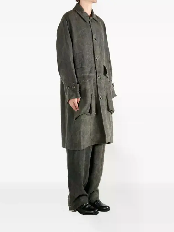 UMA WANG Patch-pocket Linen Coat