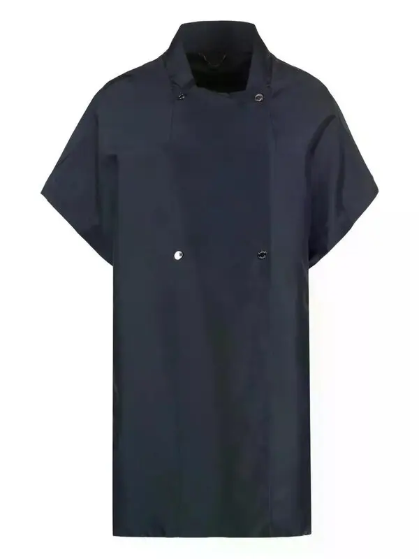MOORER Short-sleeve Double-breasted Coat