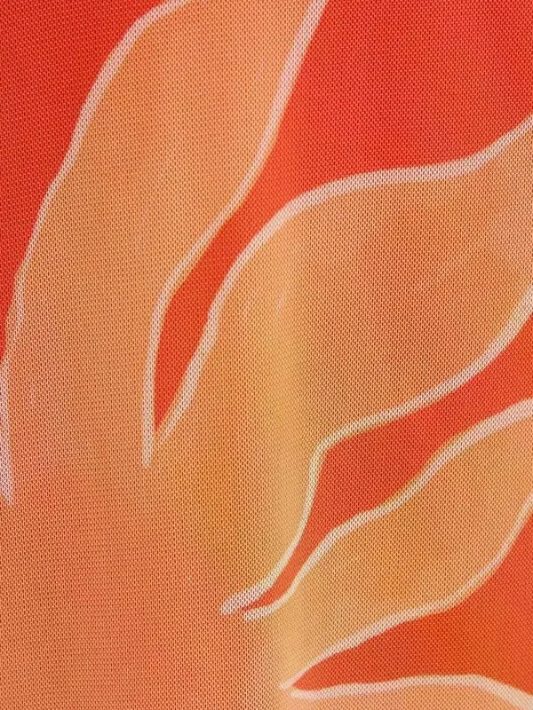 NEVER FULLY DRESSED Sun-print Mesh Maxi Dress