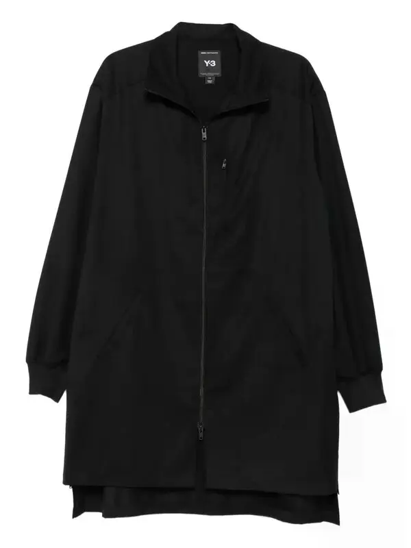 Y3 Zip-front Long Jacket