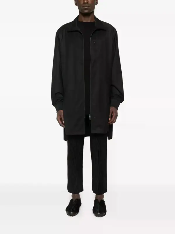 Y3 Zip-front Long Jacket