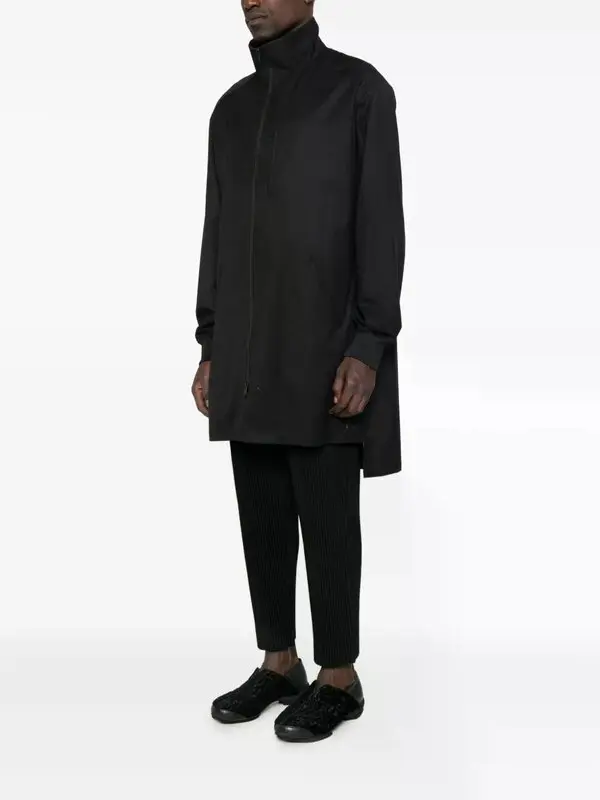 Y3 Zip-front Long Jacket