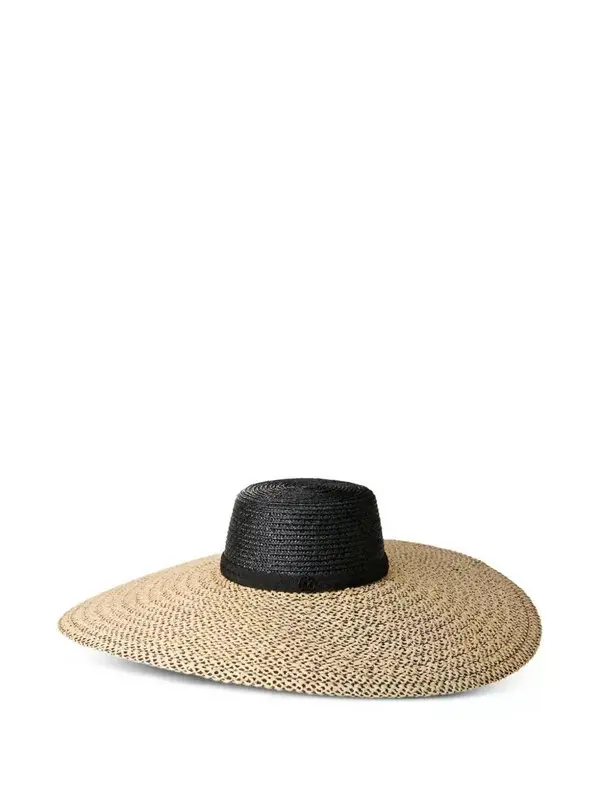 MAISON MICHEL Straw Hat - Black