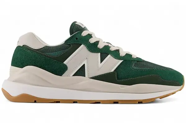 NEW BALANCE 57/40 Gum Sneakers - Nightwatch Green/timberwolf/white