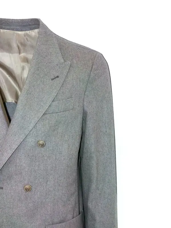 Eleventy Peak-lapel Double-breasted Jacket - Grey