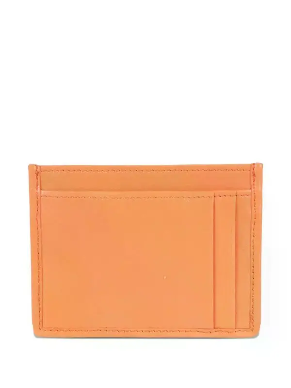 Miu Miu Matelassé Nappa Leather Card Holder - Orange