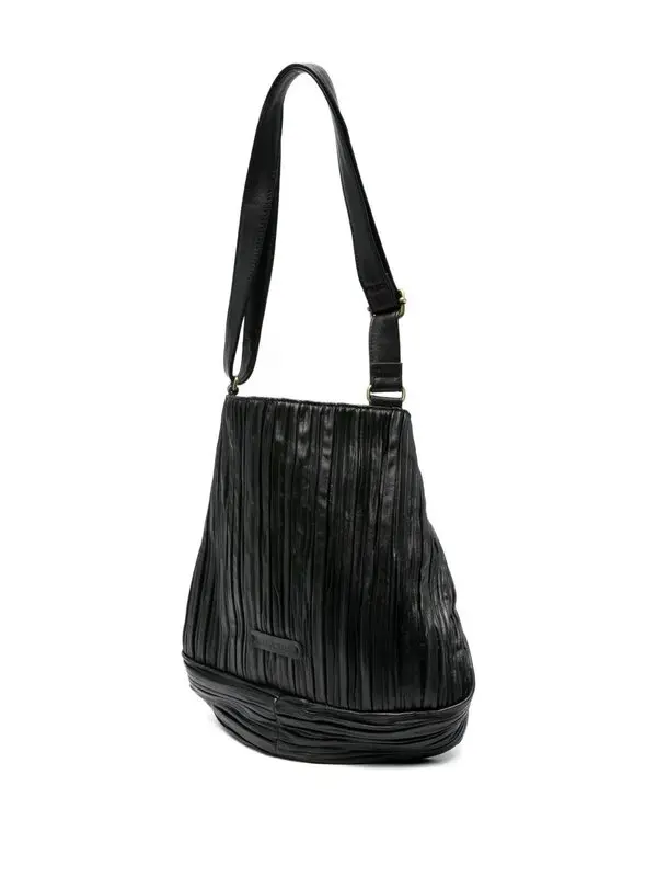 MIALUIS Gabri Pleated Leather Shoulder Bag