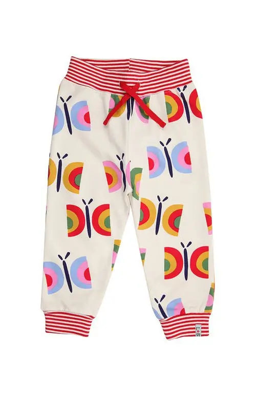 LILLY + SID Organic Cotton Butterfly Print Joggers