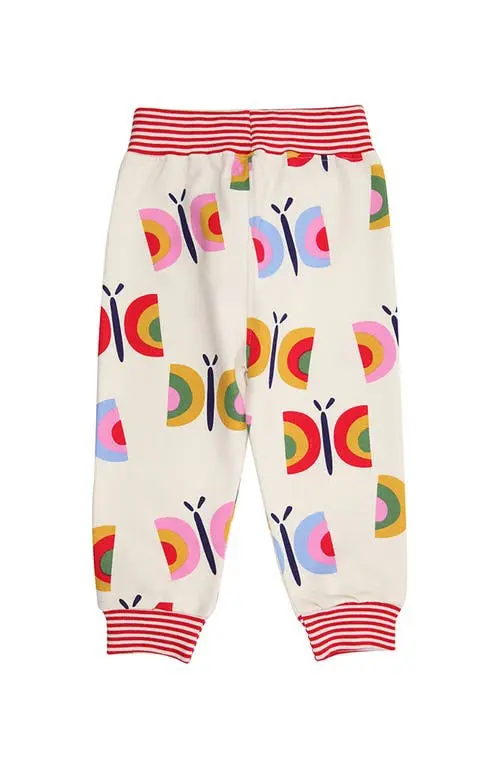 LILLY + SID Organic Cotton Butterfly Print Joggers