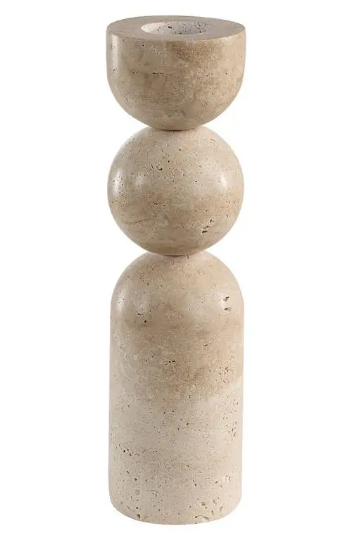 RENWIL Travertine Candle Holders