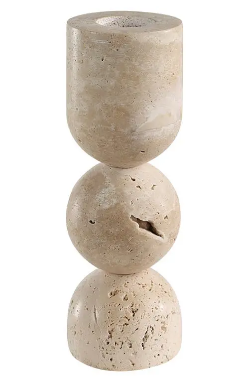 RENWIL Travertine Candle Holders