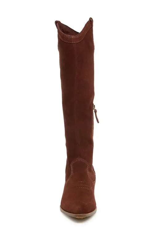 KELSI DAGGER BROOKLYN Benson Knee High Western Boots - Cinnamon