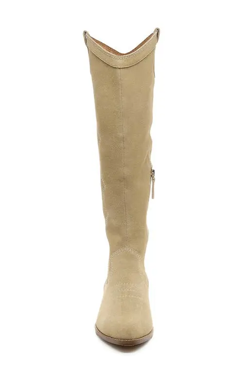 KELSI DAGGER BROOKLYN Benson Knee High Western Boots - Oatmeal