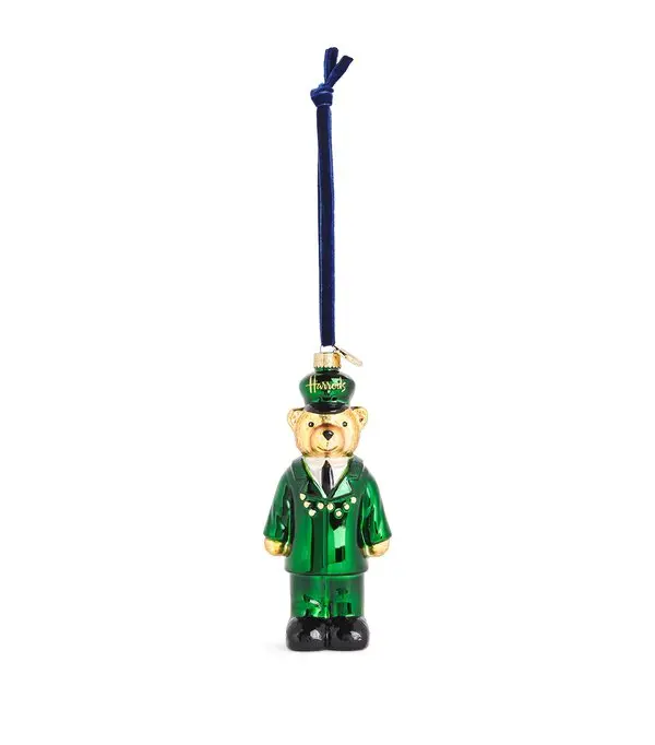 Harrods Bear Ornament - Green