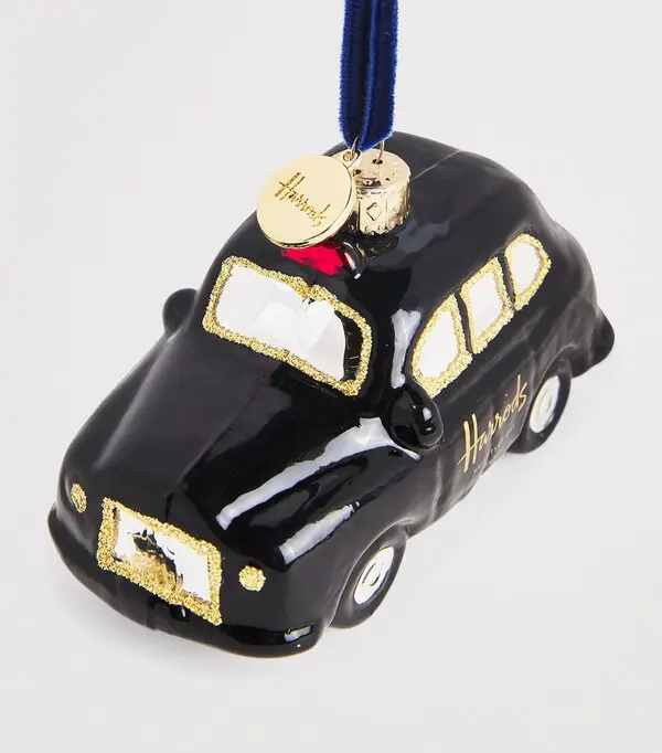 Harrods Glitter Cab Ornament