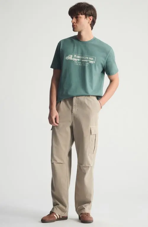 Brooklyn Industries Loose Fit Pleated Cargo Pants