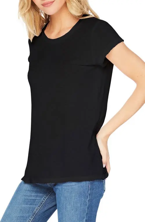 Michael Stars Slub Crewneck Tee - Black