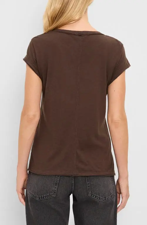 Michael Stars Slub Crewneck Tee - Molasses