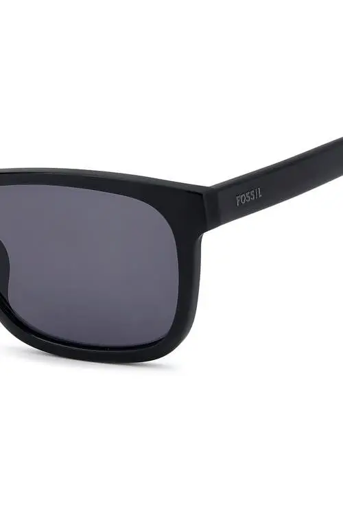 Fossil Rectangle Sunglasses - Black/grey