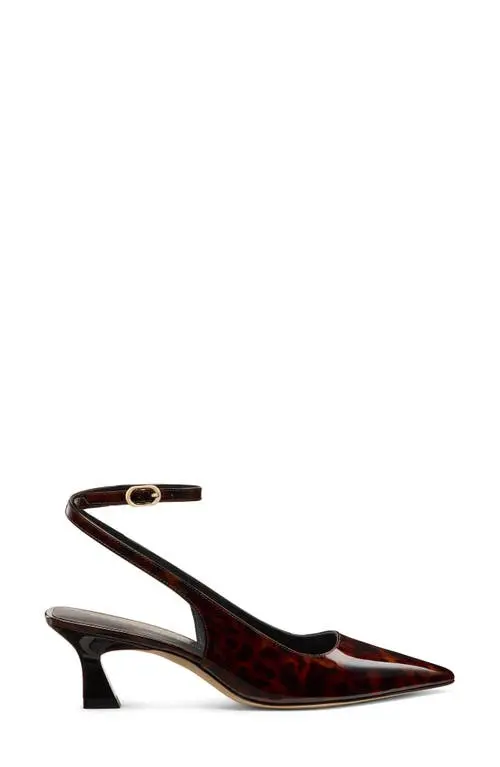 STUART WEITZMAN Vinnie 50 Slingback Pump - Dark Brown