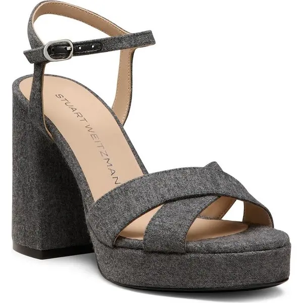 STUART WEITZMAN Dayna Platform Sandal - Slate