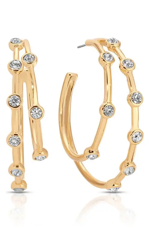 Ettika Double Hoop Earrings - Gold