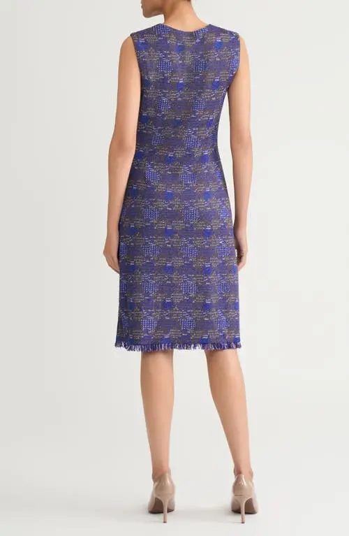 Ming Wang Tweed Sheath Dress