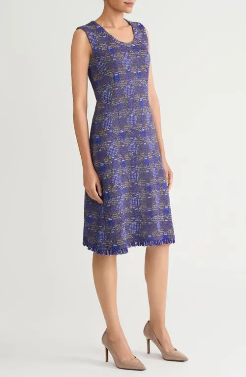 Ming Wang Tweed Sheath Dress