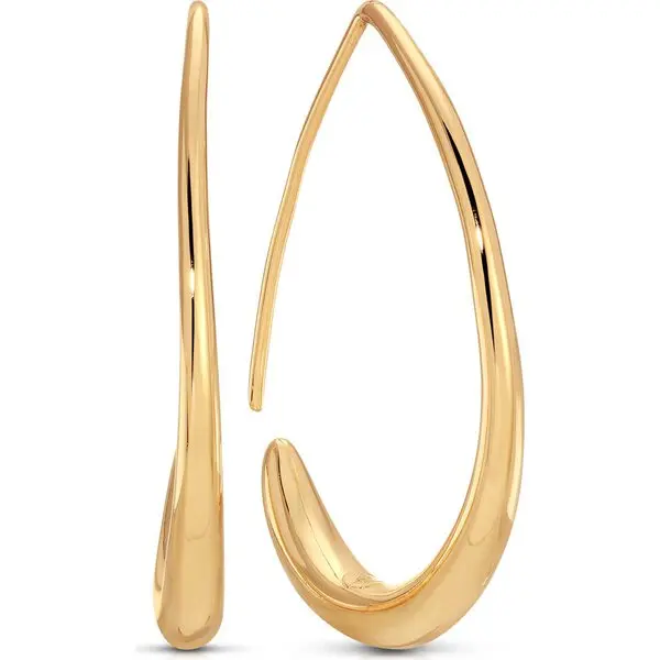 Ettika Threader Hoop Earrings - Gold