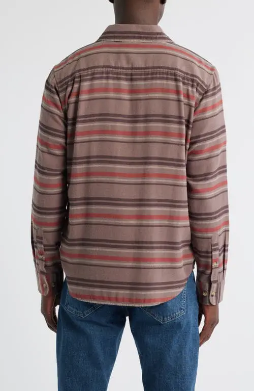 DARK SEAS Briarcreek Stripe Flannel Button-up Shirt
