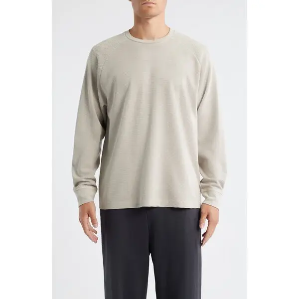 Bp. Thermal Long Sleeve Raglan T-shirt - Grey Owl Washed