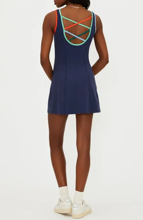 Beach Riot Active Skirted Romper - Cape Cod Colorblock
