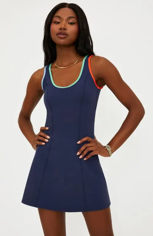 Beach Riot Active Skirted Romper - Cape Cod Colorblock