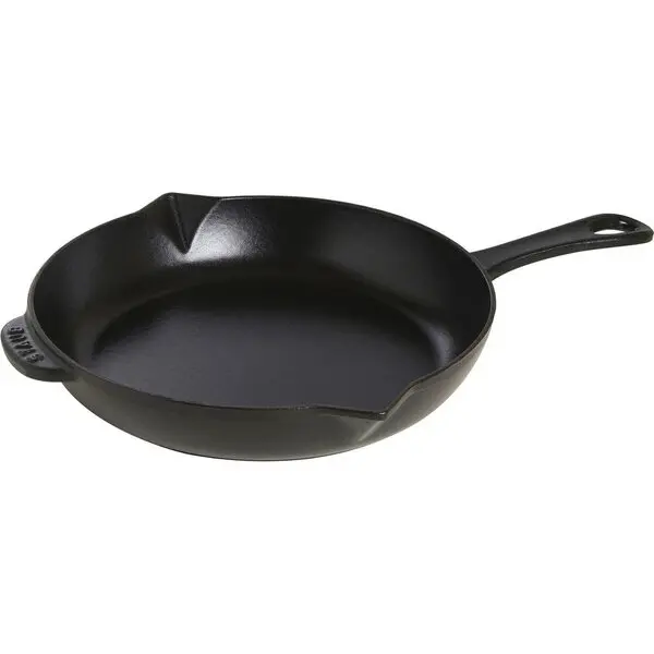 STAUB 10" Enameled Cast Iron Fry Pan - Matte Black