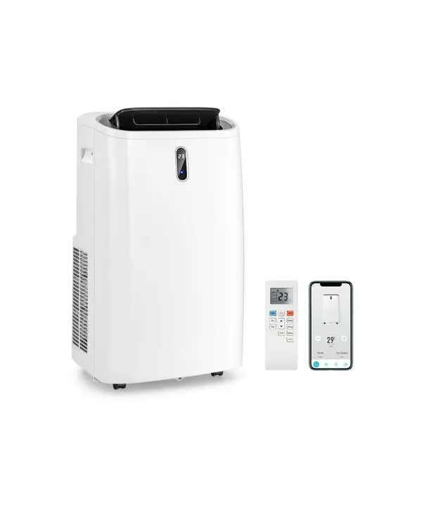 MECALE 12000 Btu Portable Air Conditioner With Smart App Control - White