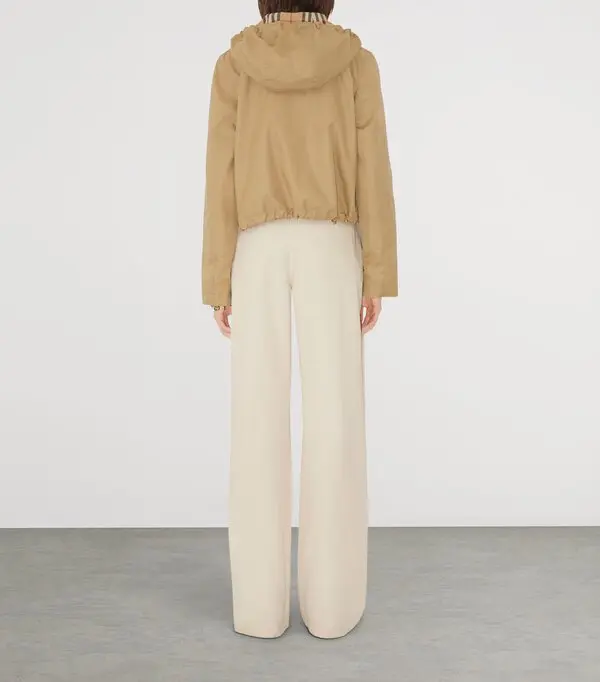 Burberry Gabardine Cropped Parka