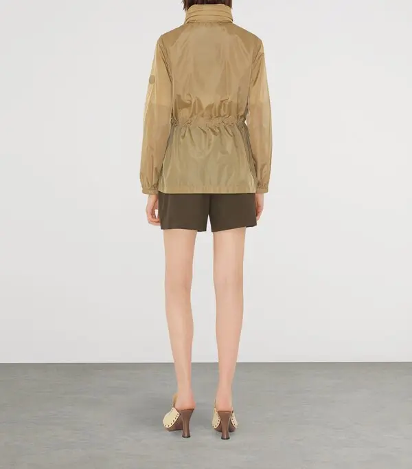 Burberry Technical Check-trim Parka - Beige
