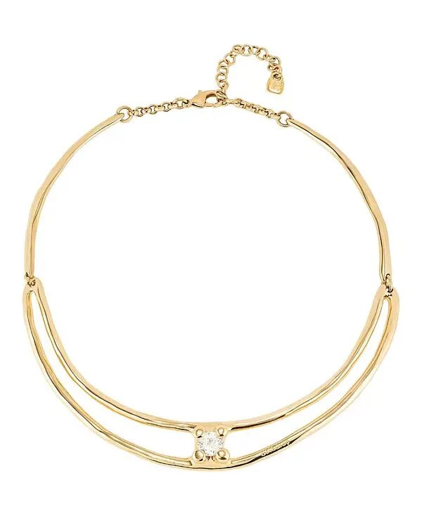 UNODE50 Twin Radiance Collar Necklace - Gold