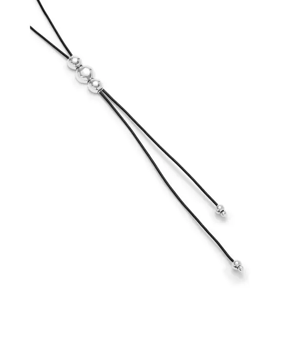 UNODE50 Triple-bead Leather Necklace