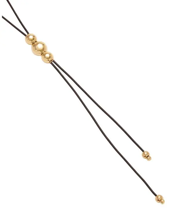 UNODE50 Triple Bead Leather Necklace