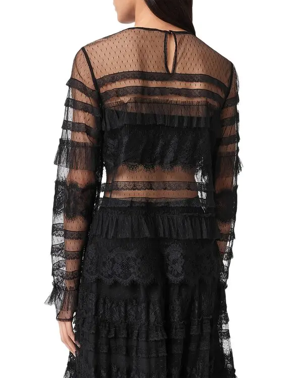 ALLSAINTS Arlea Tulle Top
