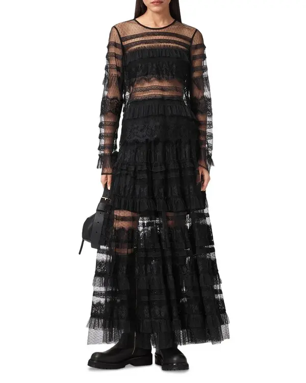 ALLSAINTS Arlea Tulle Top