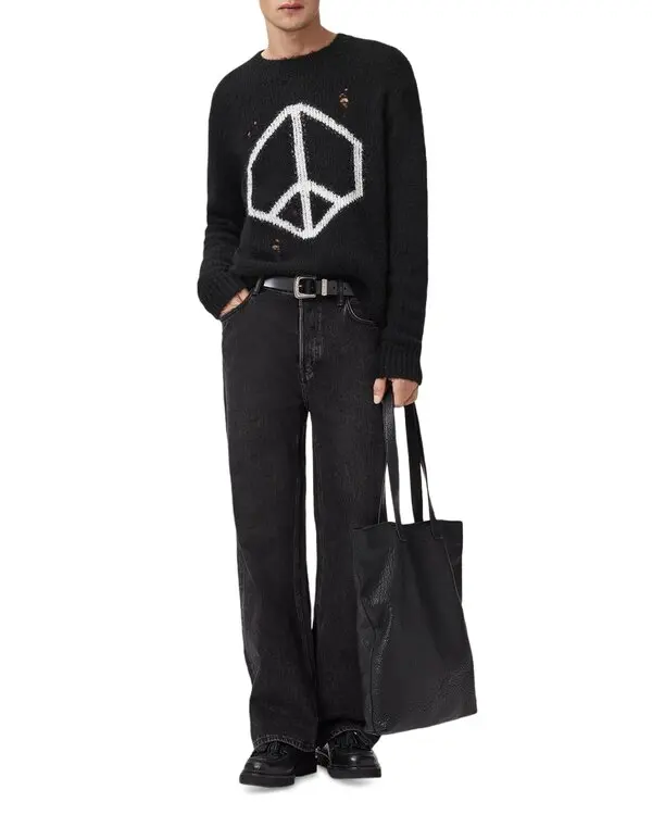 ALLSAINTS Message Crewneck Sweater