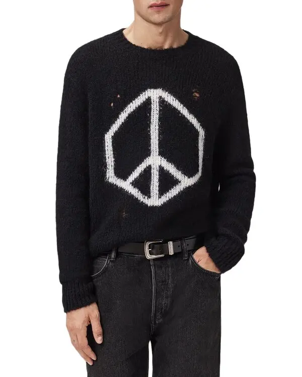 ALLSAINTS Message Crewneck Sweater