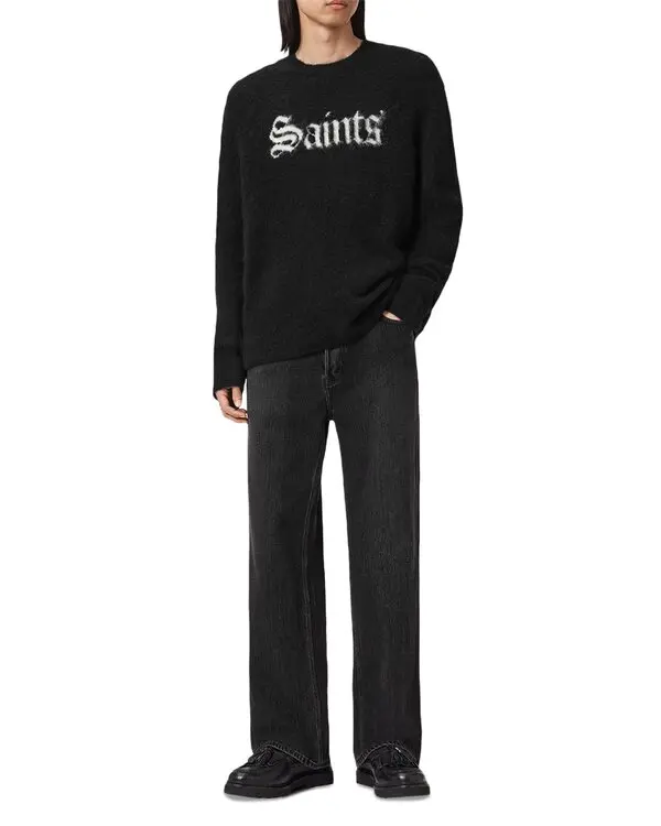 ALLSAINTS Saints Crew Sweater - Black/chalk