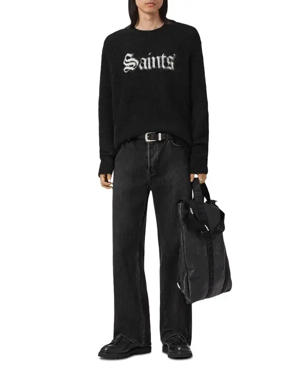 ALLSAINTS Saints Crew Sweater - Black/chalk