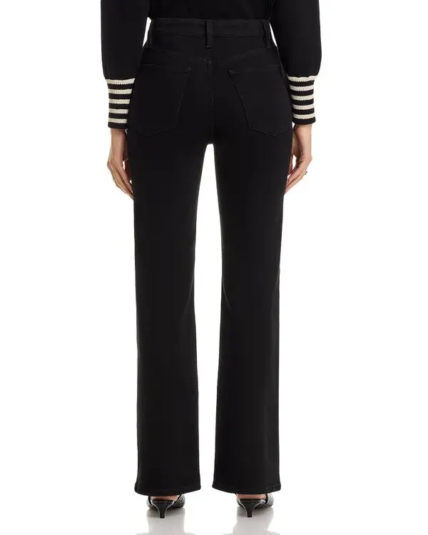 FRAME The Arrow High-rise Bootcut Jeans - Black